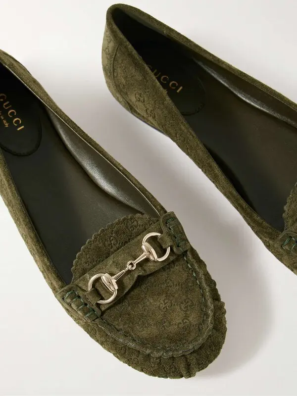 Gucci Kensington Horsebit Loafers - Army Green | Editorialist